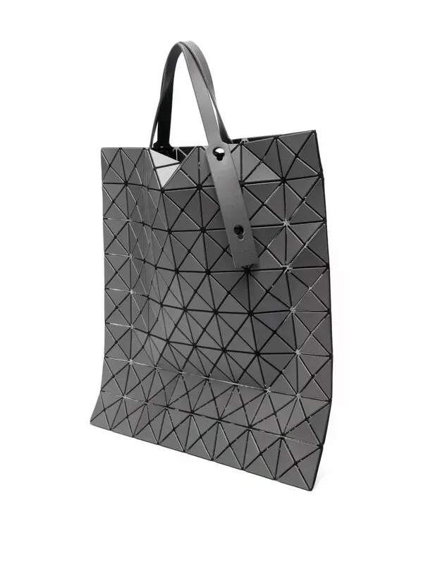 Issey Miyake Lucent Matte Geometric-paneled Tote - Grey