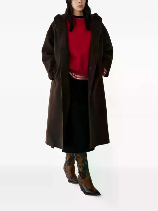 STUDIO TOMBOY Hooded Wool Coat