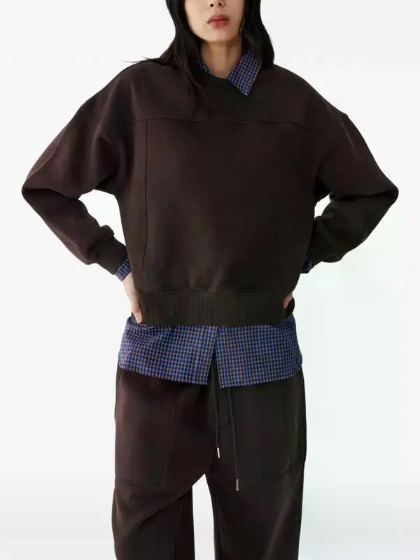 STUDIO TOMBOY Fleece-lined Sweatshirt - Brown