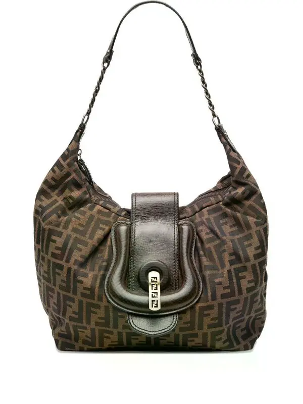 Fendi Zucca Canvas Borsa B Hobo Bag