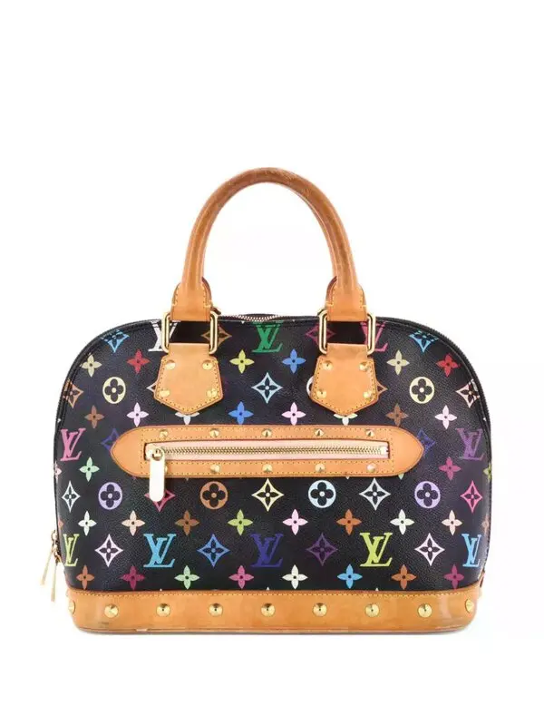 LOUIS VUITTON Alma Handbag Monogram Multicolor Pm Satchel - Black