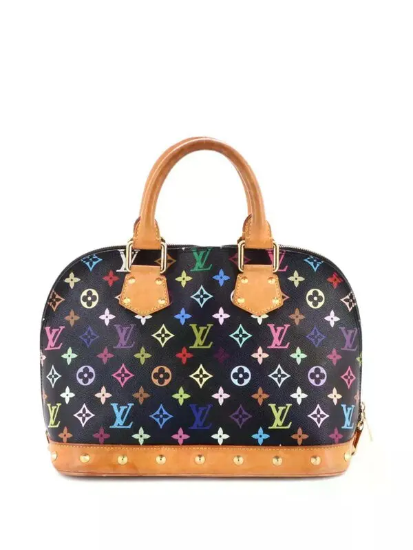 LOUIS VUITTON Alma Handbag Monogram Multicolor Pm Satchel - Black