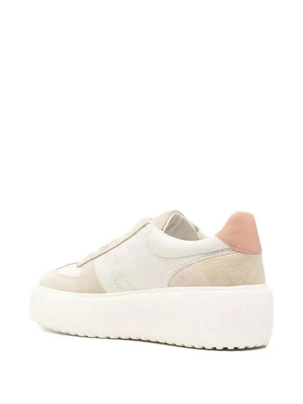 Hogan H-stripe Platform Sneakers - Neutrals