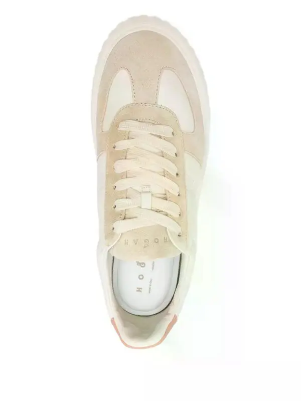Hogan H-stripe Platform Sneakers - Neutrals