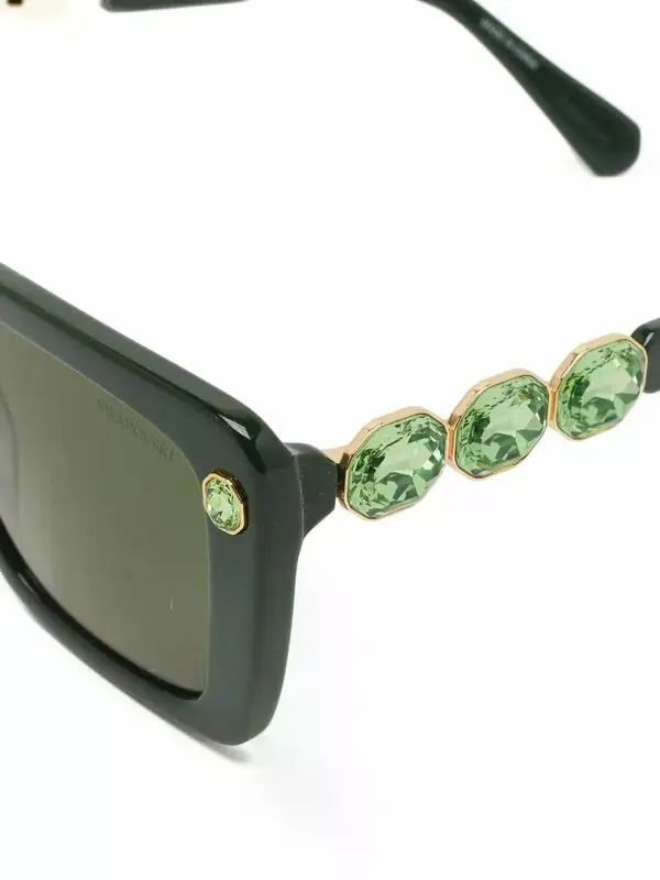 SWAROVSKI Crystal-embellished Square Sunglasses