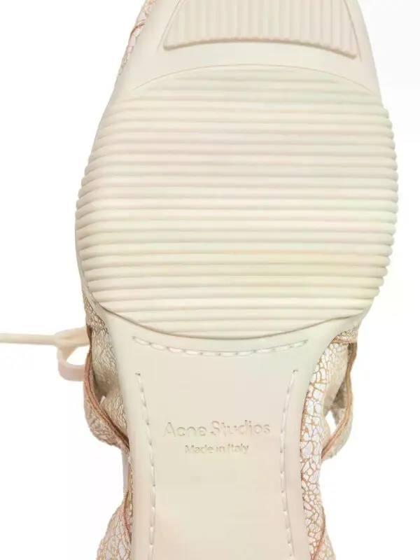 Acne Studios Rear Drawstring Detailing Trainers - Neutrals