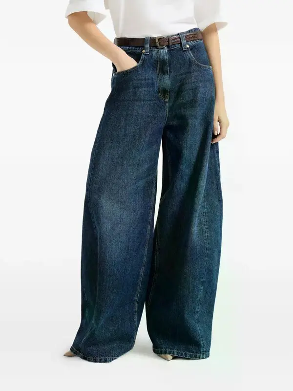 Brunello Cucinelli Zip-fastening Wide-leg Jeans