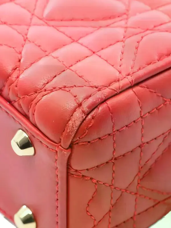 Dior Lady Two-way Mini Bag - Red