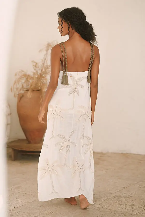 Palmacea Gala Sleeveless V-Neck Maxi Dress In Neutral Pattern - 40% Off |  Editorialist