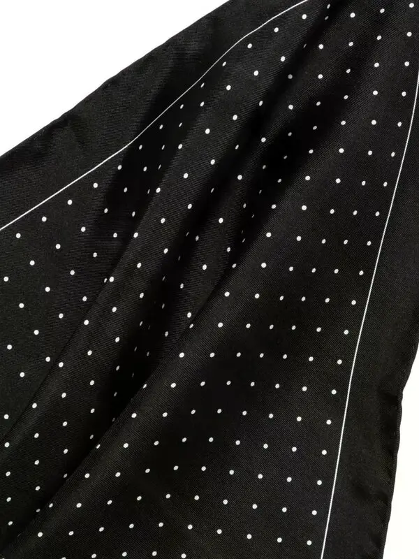 TOM FORD Polka-dot Pocket Square - Black
