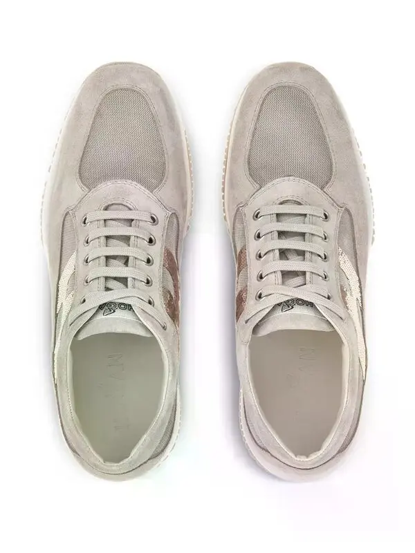 Hogan Interactive Sequinned Sneakers - Grey