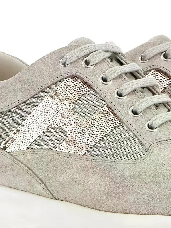 Hogan Interactive Sequinned Sneakers - Grey