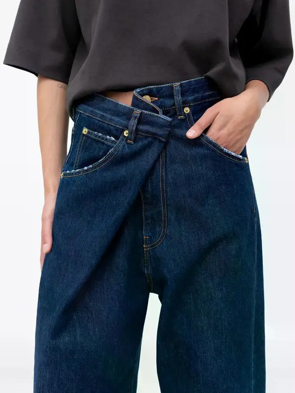 DARKPARK Ines Frayed Denim Jeans - Blue