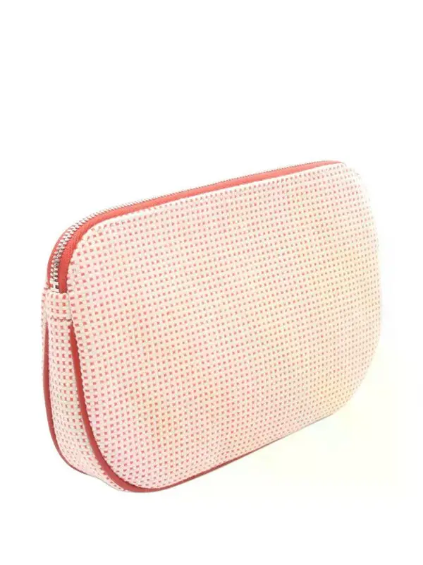Hermès Toile Echappé Vermillion Pouch