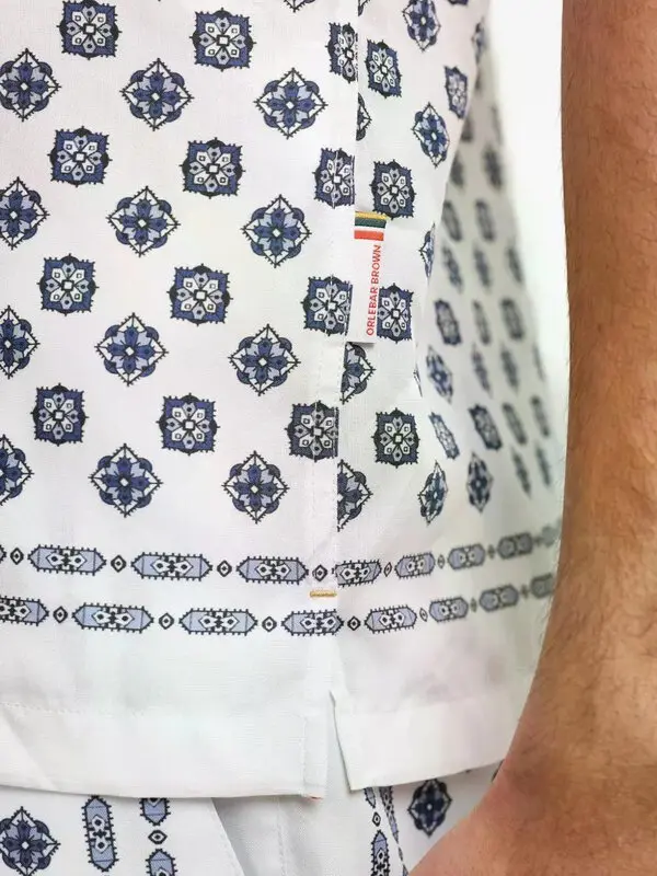 Orlebar Brown Maitan Geometric-print Shirt