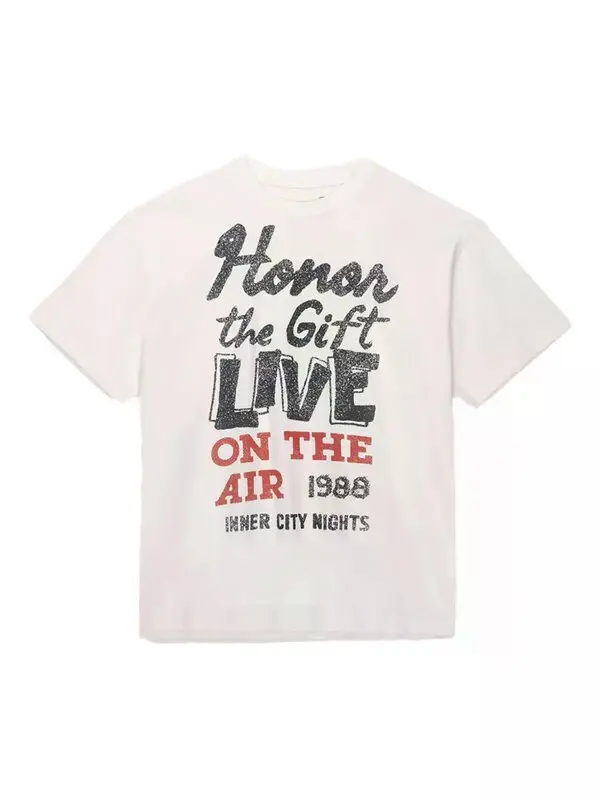 HONOR THE GIFT Live On Air Printed T-shirt - White