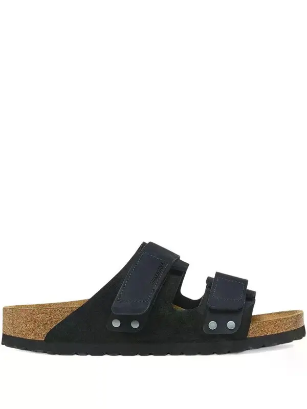 BIRKENSTOCK Uji Suede Sandals - Black