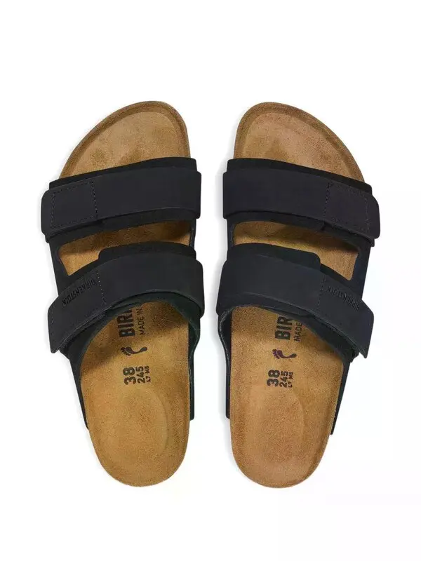 BIRKENSTOCK Uji Suede Sandals - Black