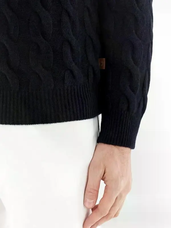 Jacob Cohen Cable-knit Sweater - Black