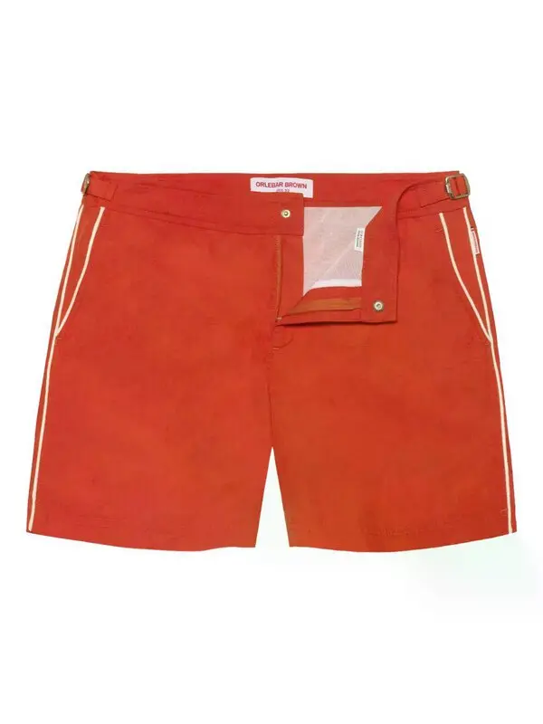 Orlebar Brown Bulldog Piped-trim Swim Shorts - Red