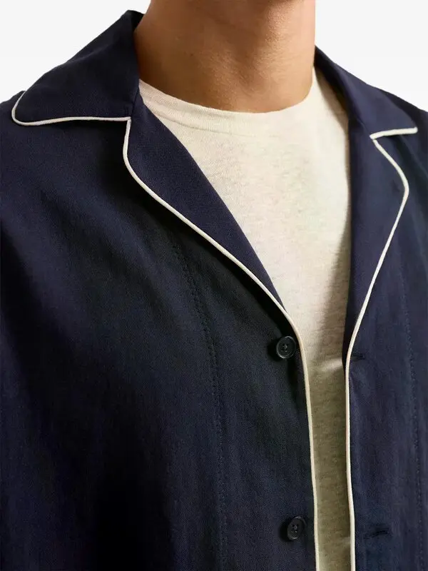 Orlebar Brown Murray Piped-trim Overshirt