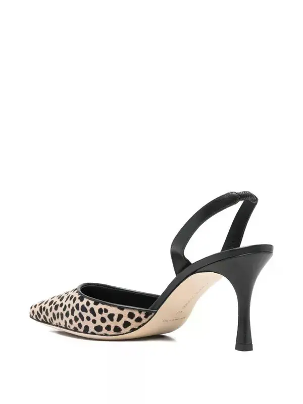 Manolo Blahnik 70mm Carolyne Leopard-patterned Pumps