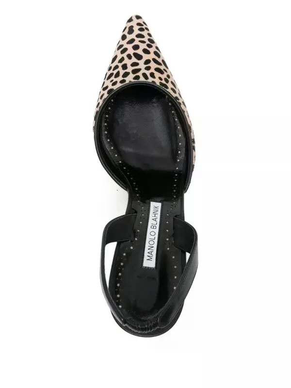 Manolo Blahnik 70mm Carolyne Leopard-patterned Pumps