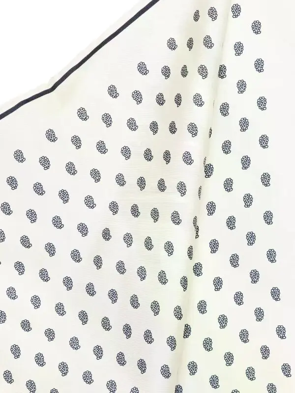 TOM FORD Paisley-print Pocket Square - Neutrals