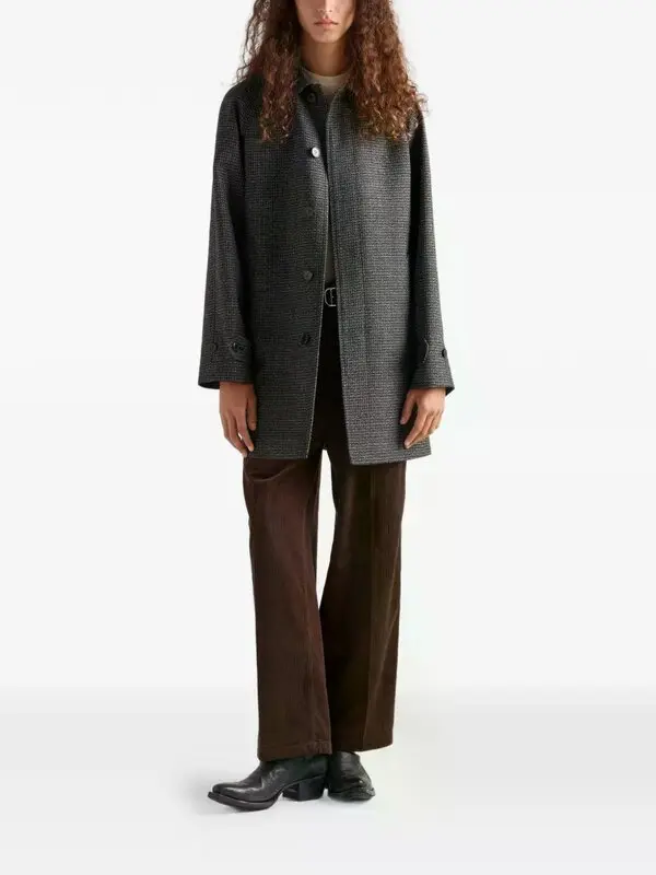 Prada Knit Coat With Raglan Sleeves