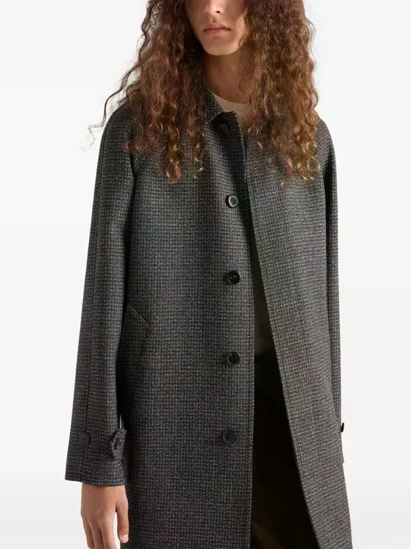 Prada Knit Coat With Raglan Sleeves