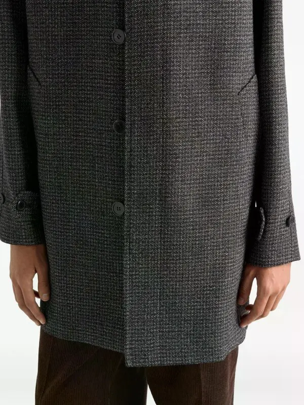 Prada Knit Coat With Raglan Sleeves