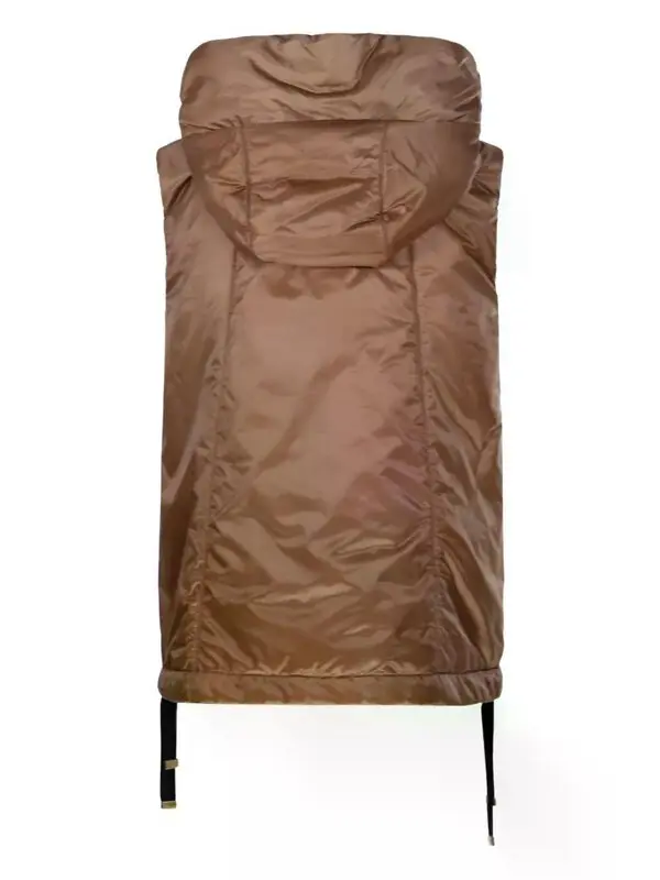 Max Mara Drawstring Hooded Gilet - Neutrals