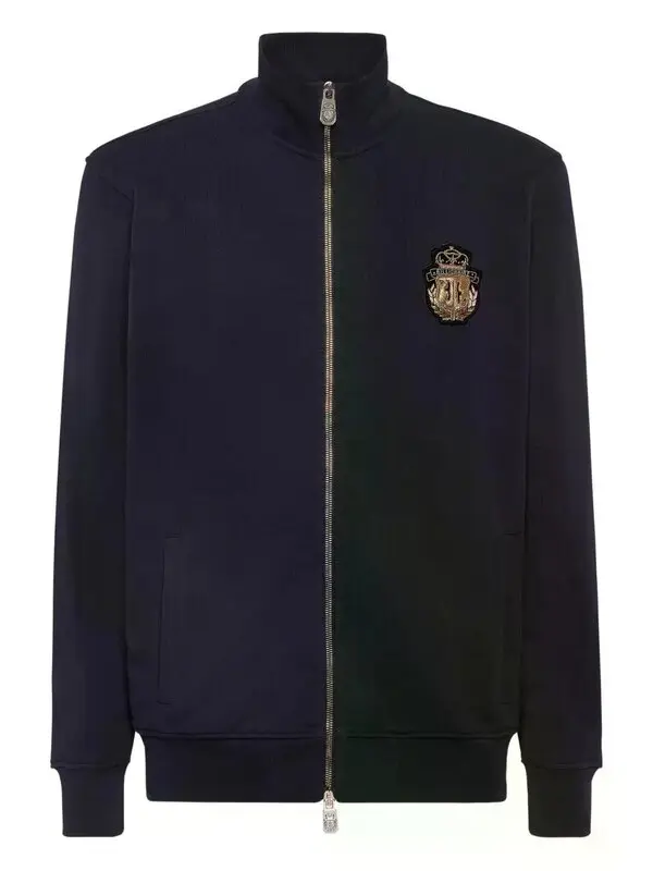 BILLIONAIRE Logo-patch Zip-up Sweatshirt