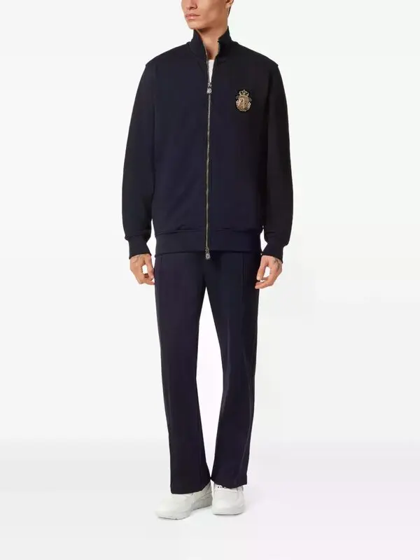 BILLIONAIRE Logo-patch Zip-up Sweatshirt