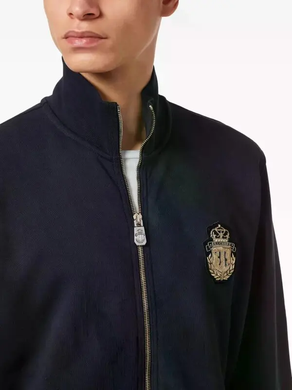 BILLIONAIRE Logo-patch Zip-up Sweatshirt