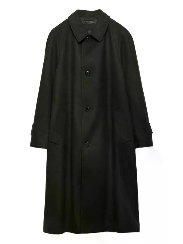 Prada Raglan Sleeve Wool Coat