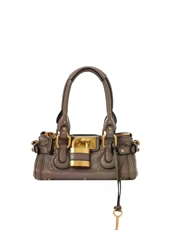 Chloé Small Leather Tote Bag - Grey