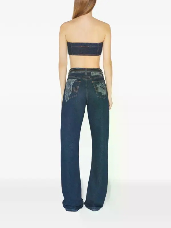 JEAN PAUL GAULTIER Trompe L'oeil Printed Top
