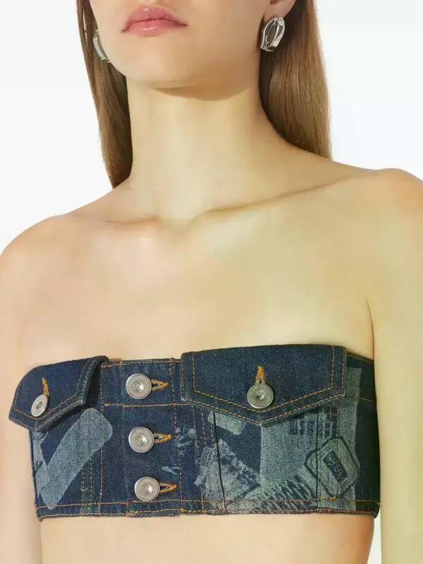 JEAN PAUL GAULTIER Trompe L'oeil Printed Top