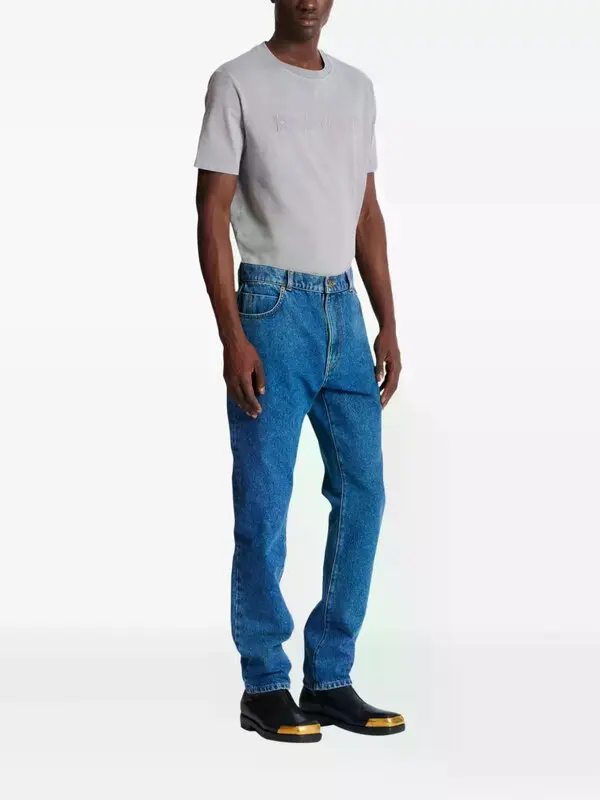 Balmain Straight-cut Cotton Jeans