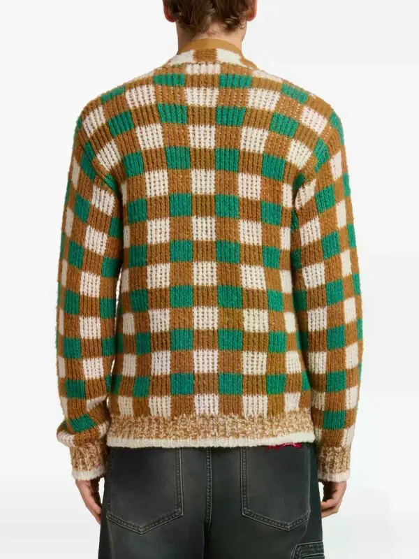 Marni Chequerboard Motif Cardigan