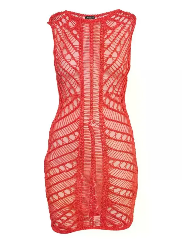 MOEVA Crochet Mini Dress - Red