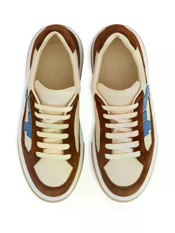 FERRAGAMO Gancini Low-top Sneakers - Neutrals