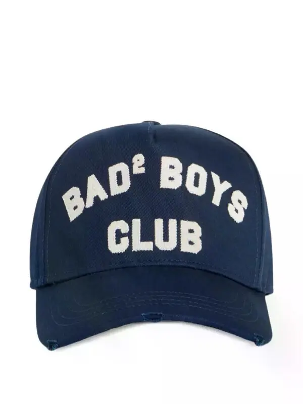 Dsquared2 Cotton Baseball Cap With Embroidered Logo - Blue