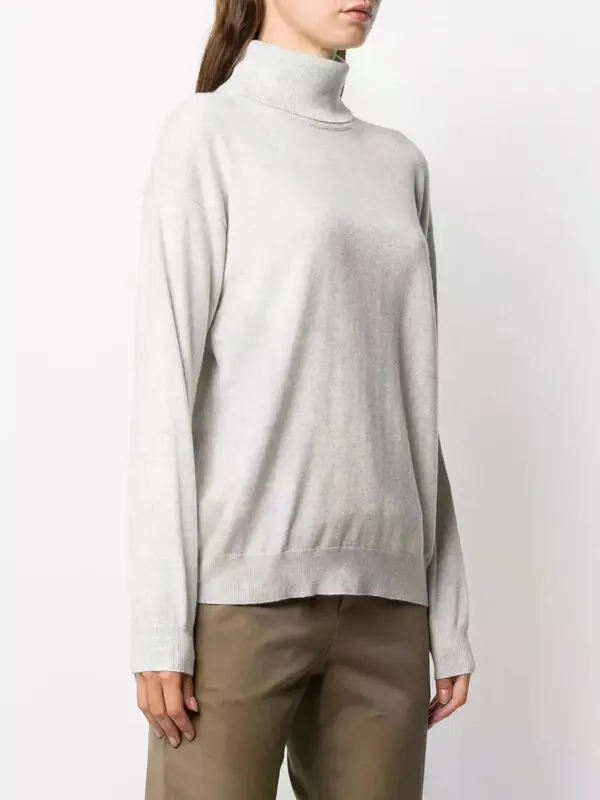 Brunello Cucinelli Cashmere Mock-neck Jumper - Grey