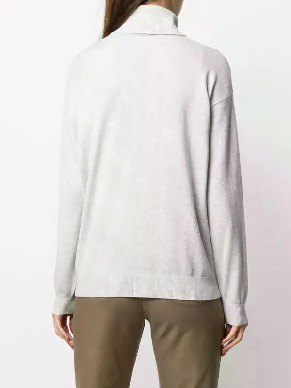 Brunello Cucinelli Cashmere Mock-neck Jumper - Grey
