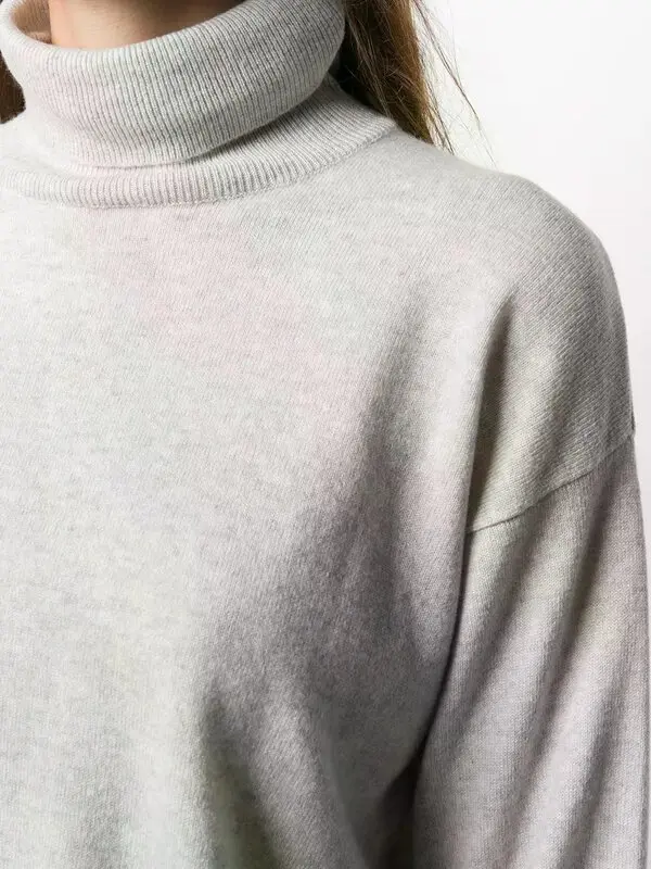 Brunello Cucinelli Cashmere Mock-neck Jumper - Grey