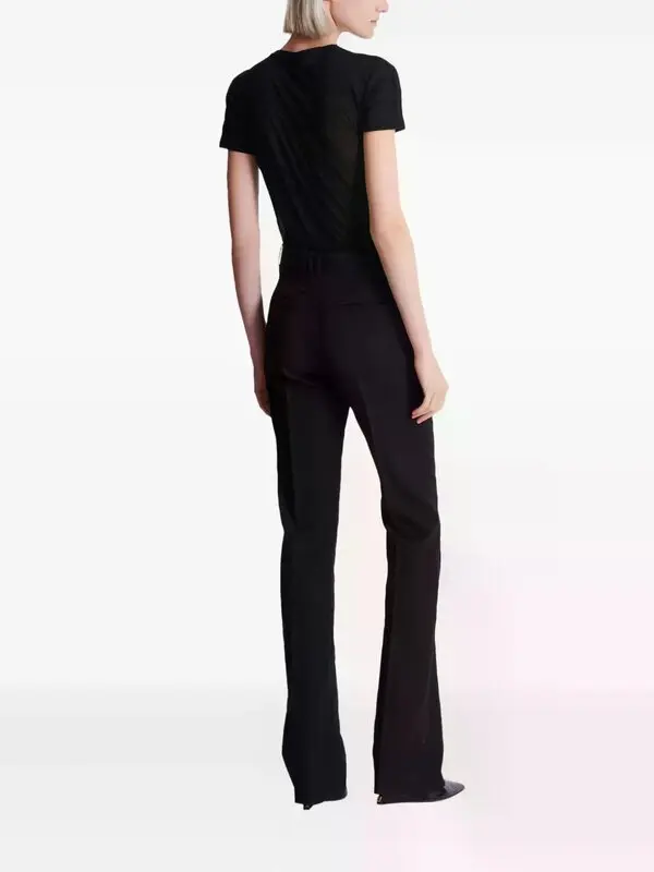 Balmain Grain-de-poudre Straight Trousers