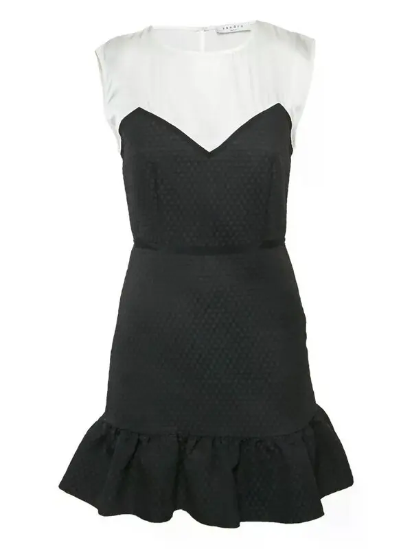 Sandro Jacquard Mini Dress - Black