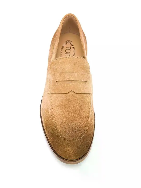 TOD'S Ombré-effect Leather Loafers
